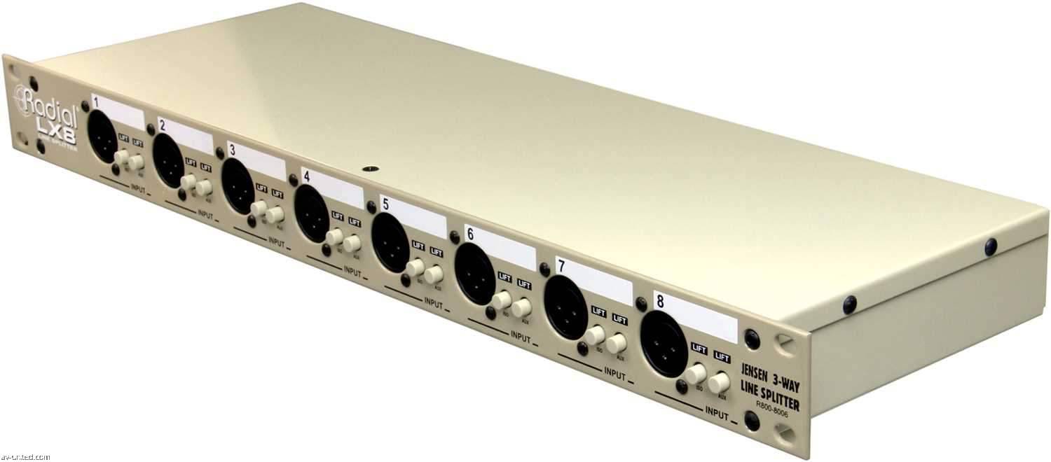 Radial Engineering LX-8 8 Channel Line Level Splitter