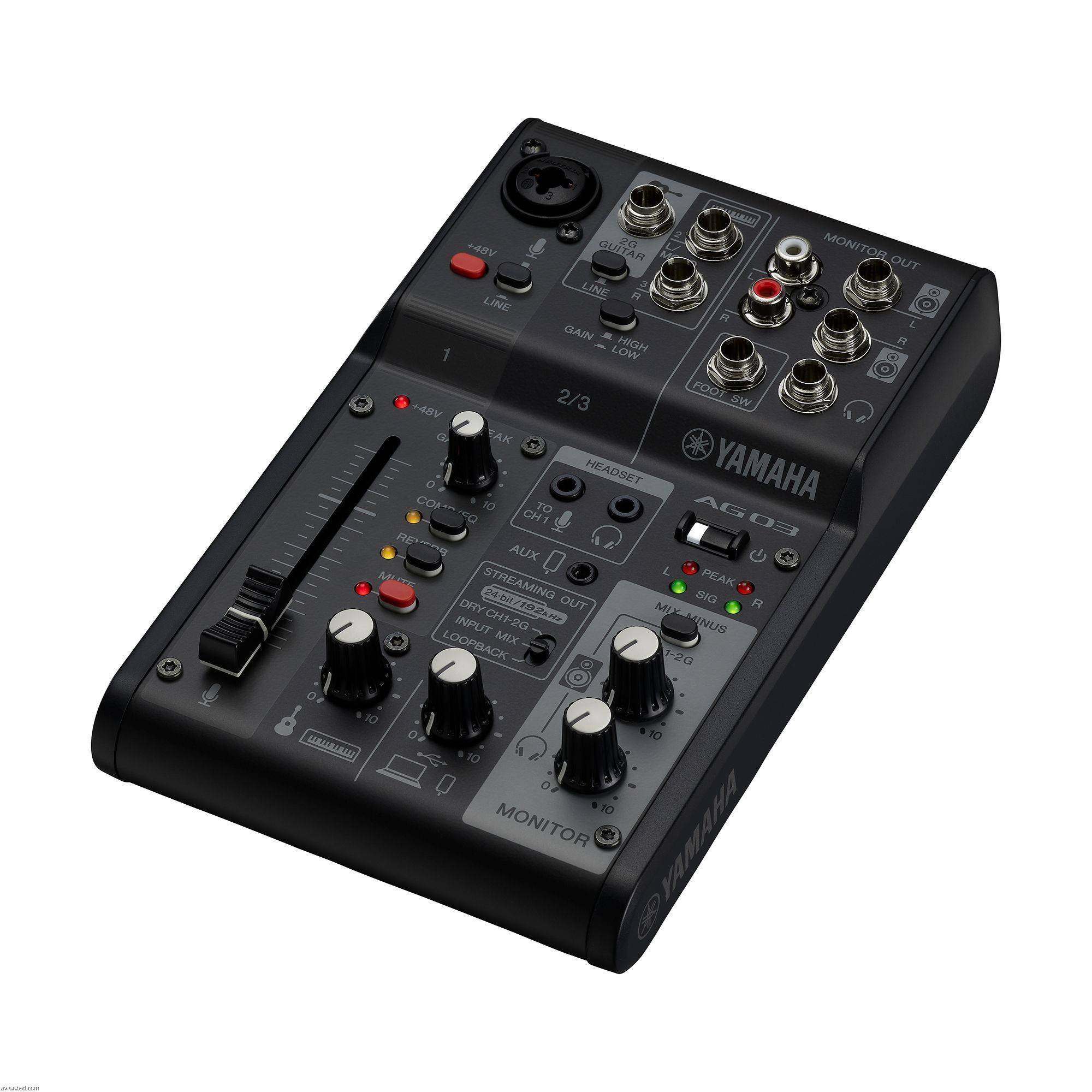 Yamaha AG03MK2 Live Streaming Mixer (Black)