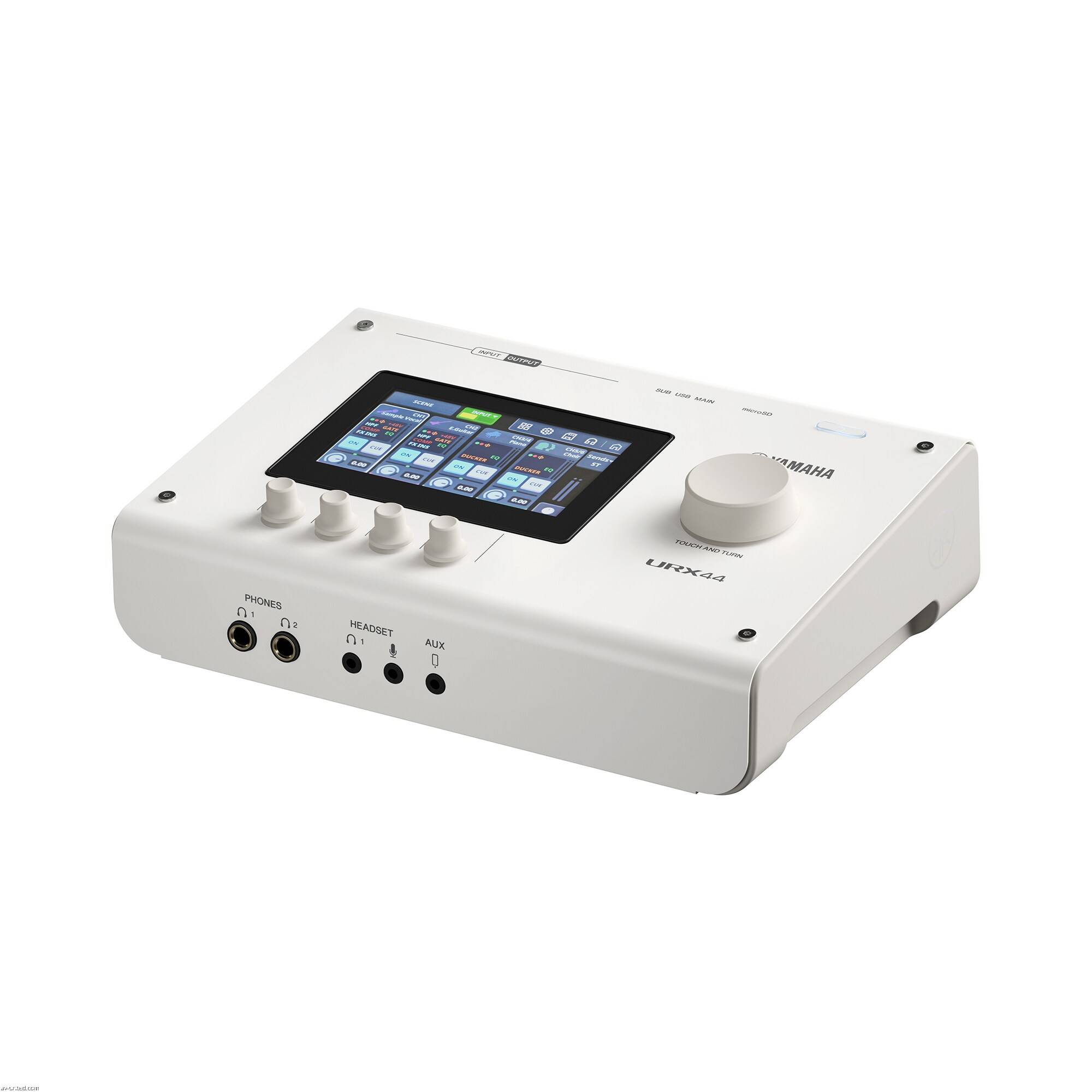 Yamaha URX44 Audio Interface 4-in/2-out USB-C Audio Interface (White)