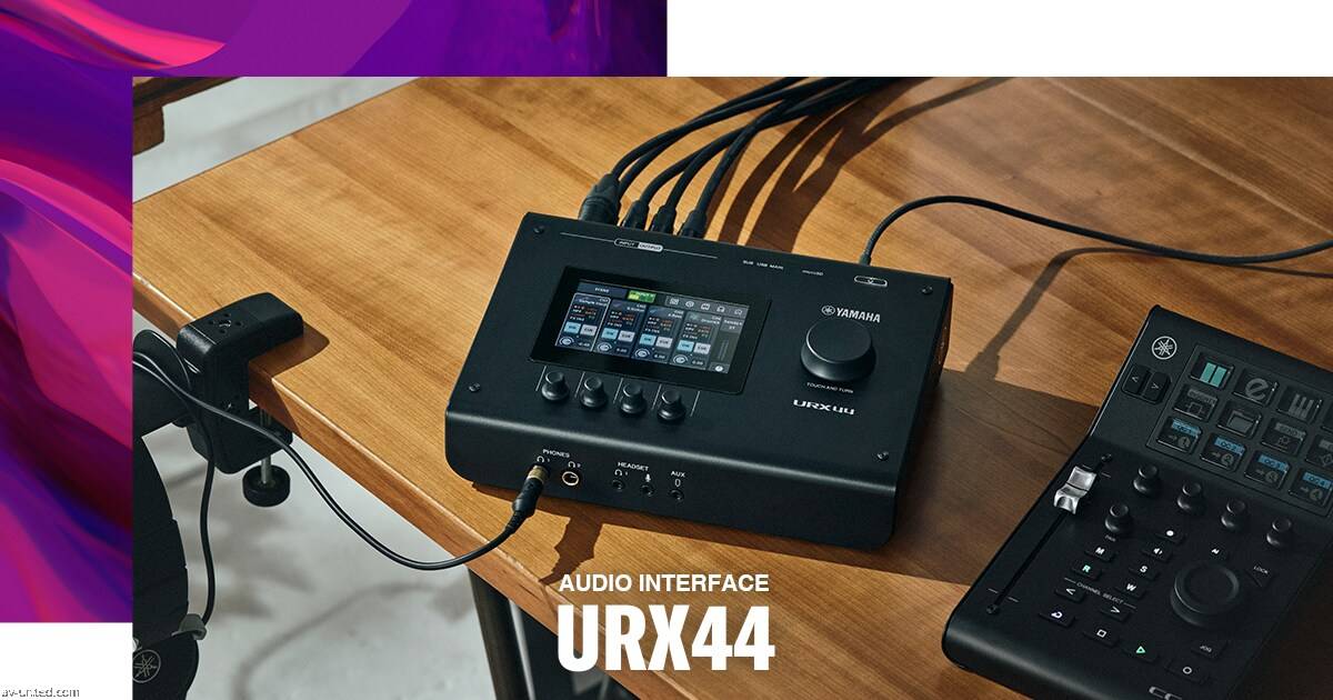 Yamaha URX44 Audio Interface 4-in/2-out USB-C Audio Interface (White)