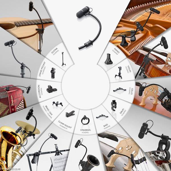 DPA CORE 4099V Instrument Microphone with Violin Holder