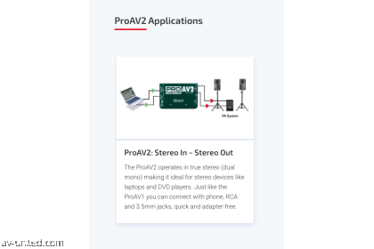 Radial Engineering ProAV2 Stereo Multimedia Direct Box
