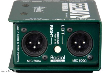 Radial Engineering ProAV2 Stereo Multimedia Direct Box