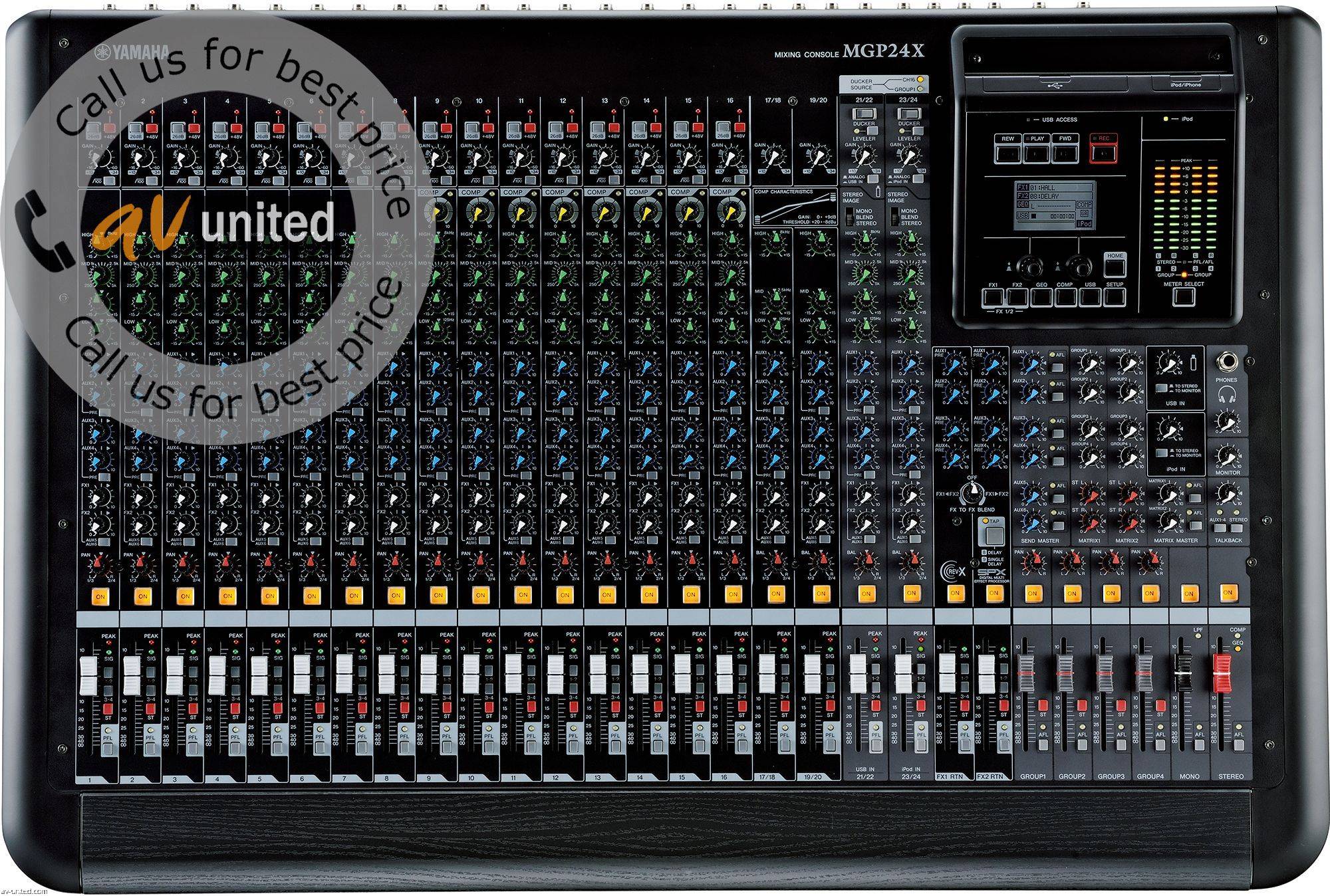 Yamaha MGP24X 24-Channel Analog Mixing Console with DSP Effects