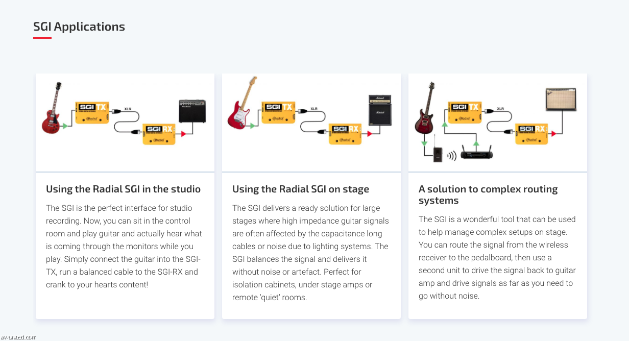 Radial Engineering SGI Guitar Interface System