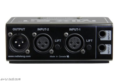 Radial Engineering Mix 2:1 Two-channel Summing mixer