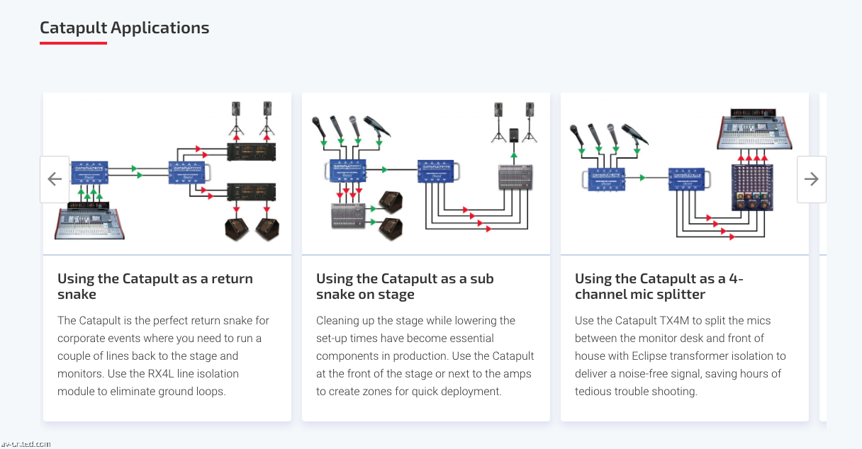 Radial Engineering catapult TX4 Cat 5 Analog Audio Snake