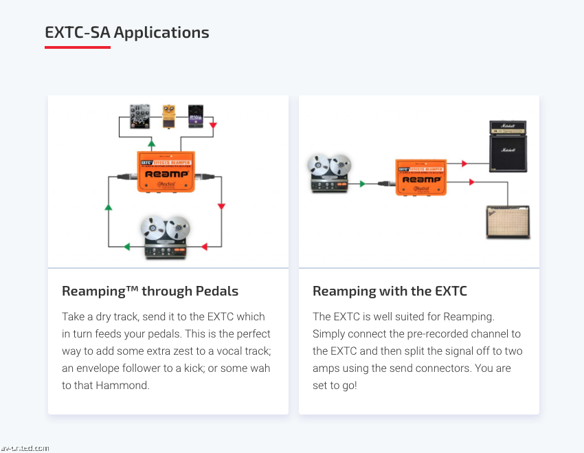 Radial Engineering EXTC-SA Guitar Effects Interface