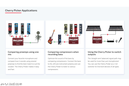 Radial Engineering Cherry Picker 4-Channel Preamp Selector