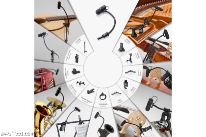 DPA CORE 4099T Instrument Microphone with Trumpet & Brass Holder