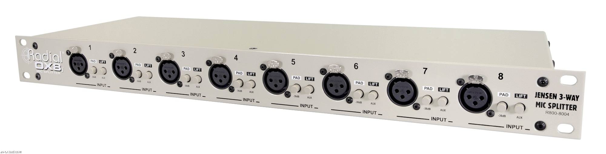 Radial Engineering OX8j 8-channel Microphone Splitter