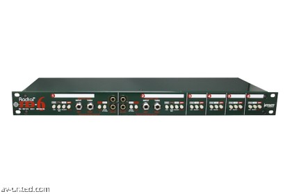 Radial Engineering JD6 Six-Channel Rackmount DI