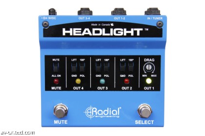 Radial Engineering Headlight Guitar Amp Selector