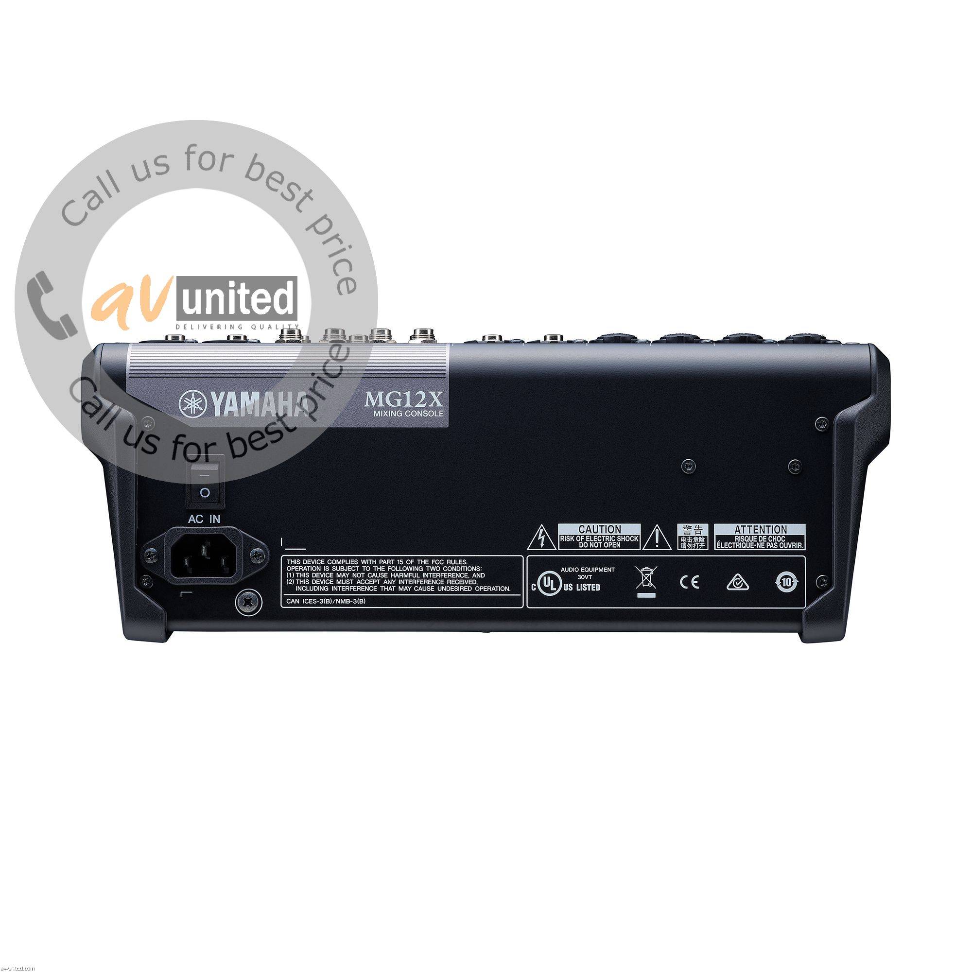 Yamaha MG Series MG12X Analog 12-Channel Mixing Console