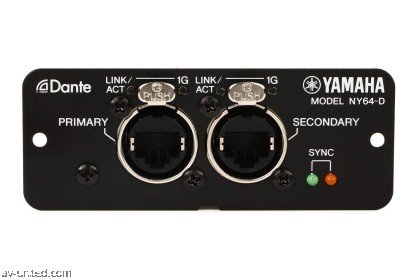 Yamaha NY64-D Dante Interface Card