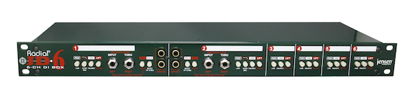 Radial Engineering JD6 Six-Channel Rackmount DI