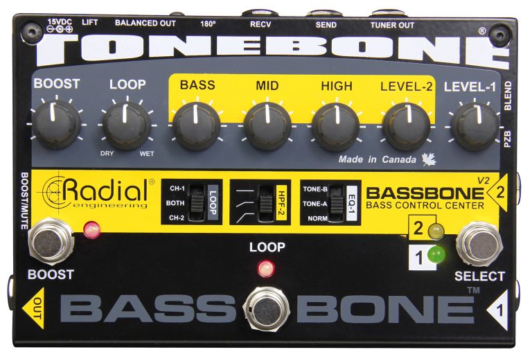Radial Engineering TONEBONE Bassbone V2 Bass Preamp & Boost