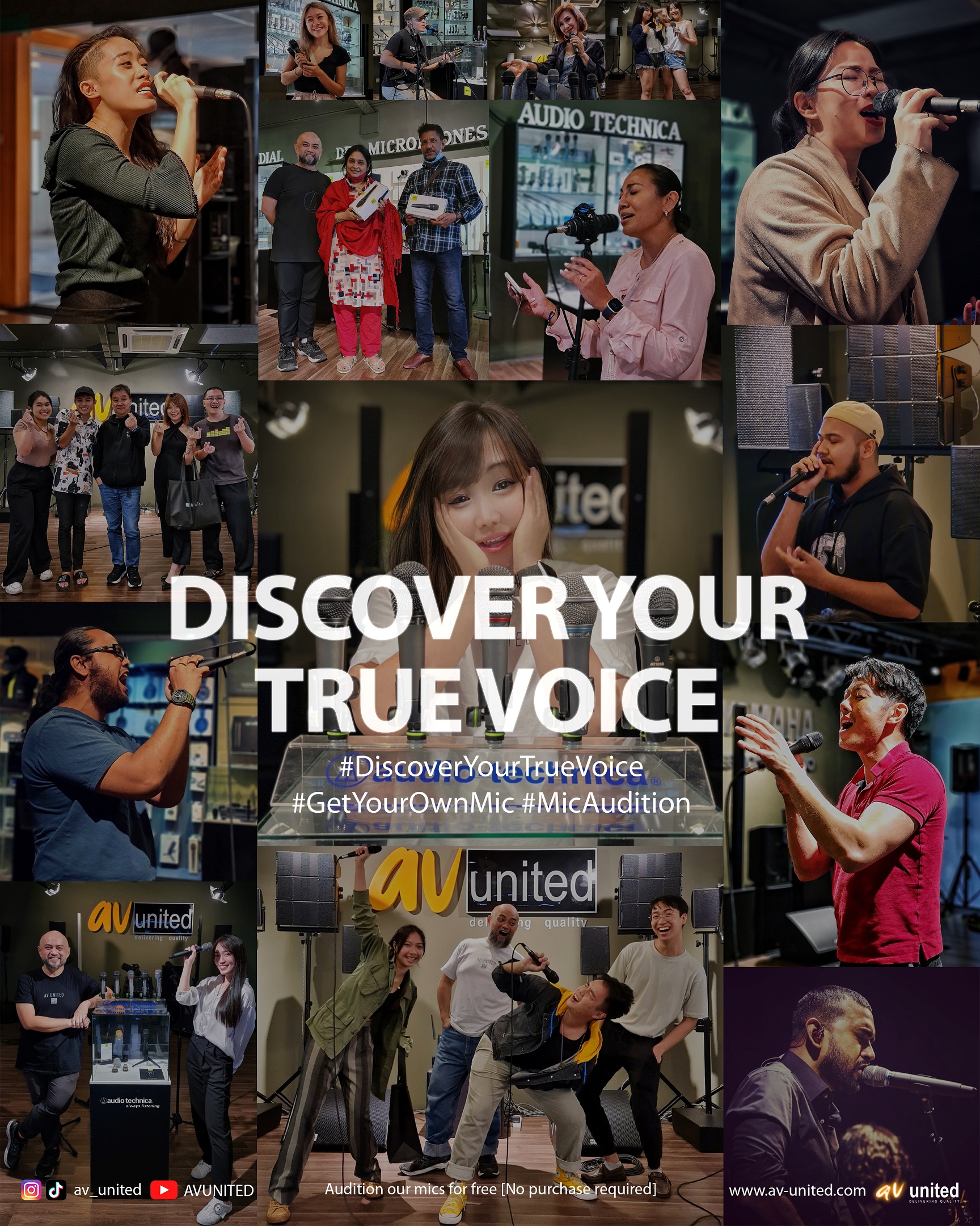 AV United - Discover Your True Voice Microphone Audition